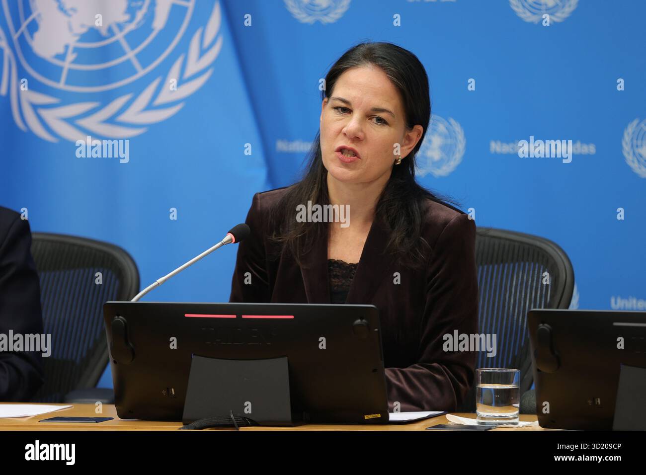 UNITED NATIONS, NEW YORK OCTOBER 29, 2025: Alya Ahmed Saif Al-Thani ...