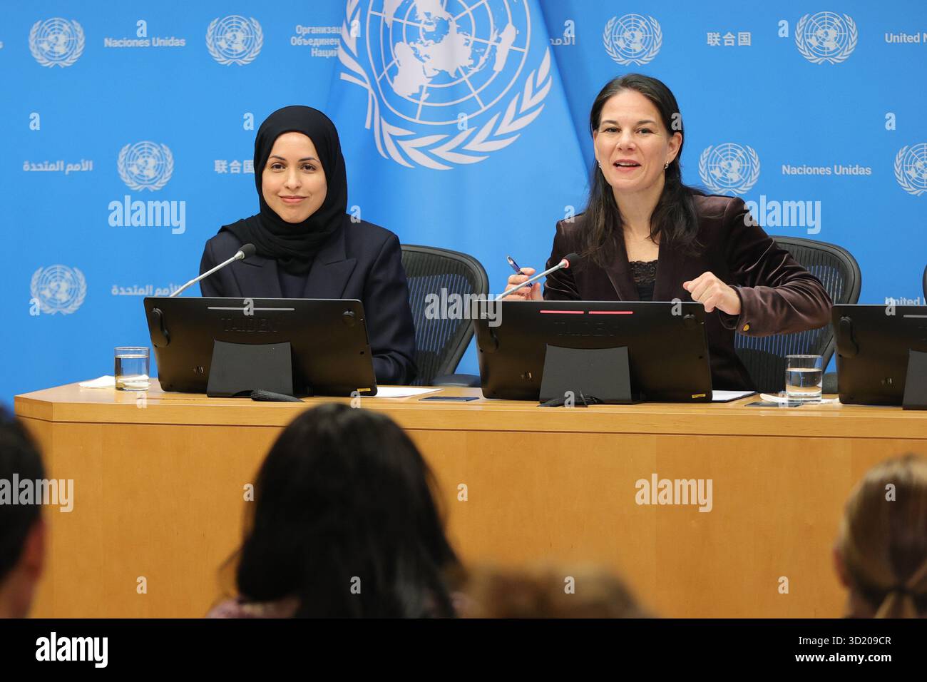 UNITED NATIONS, NEW YORK OCTOBER 29, 2025: Alya Ahmed Saif Al-Thani ...