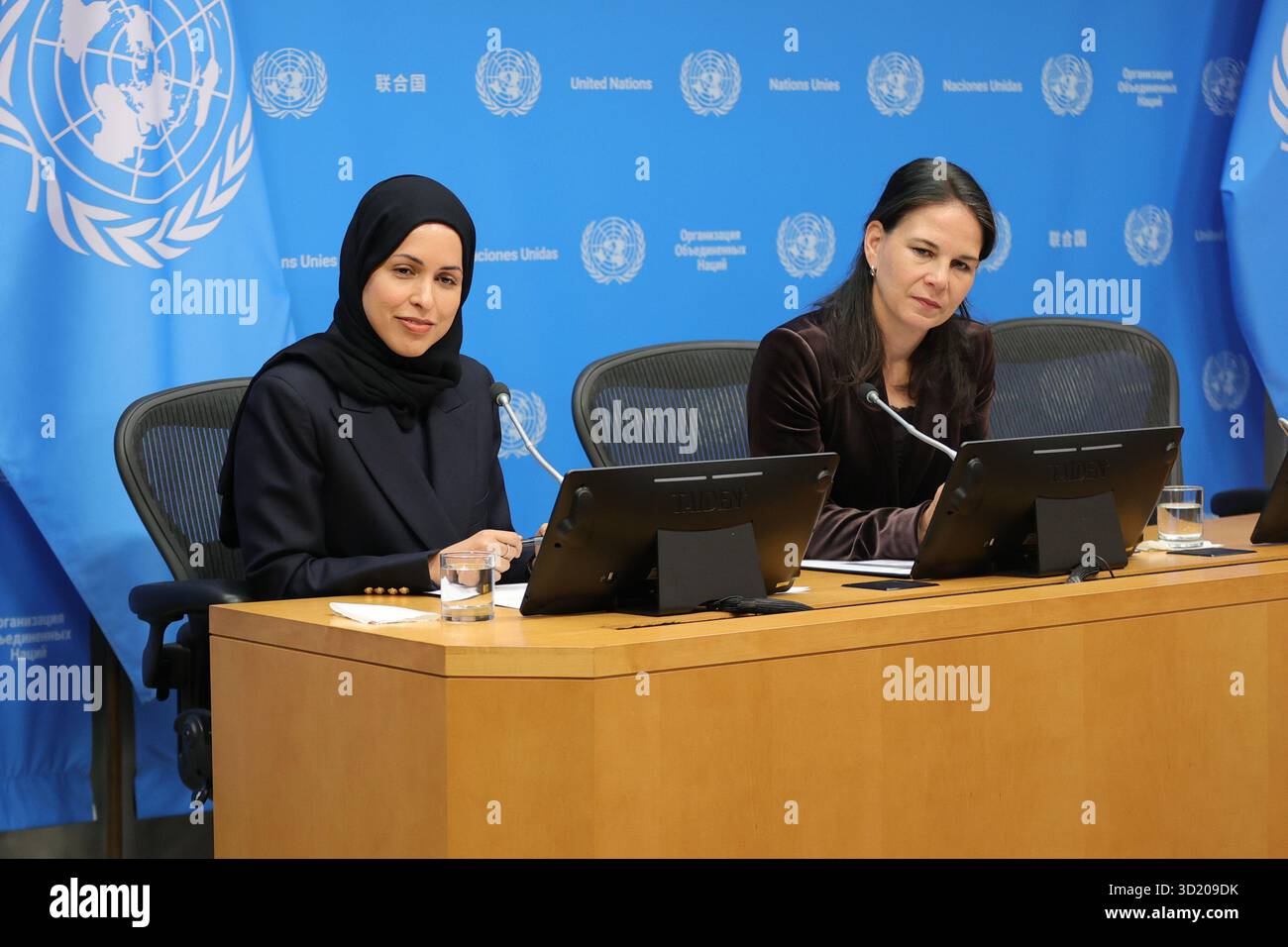 UNITED NATIONS, NEW YORK OCTOBER 29, 2025: Alya Ahmed Saif Al-Thani ...
