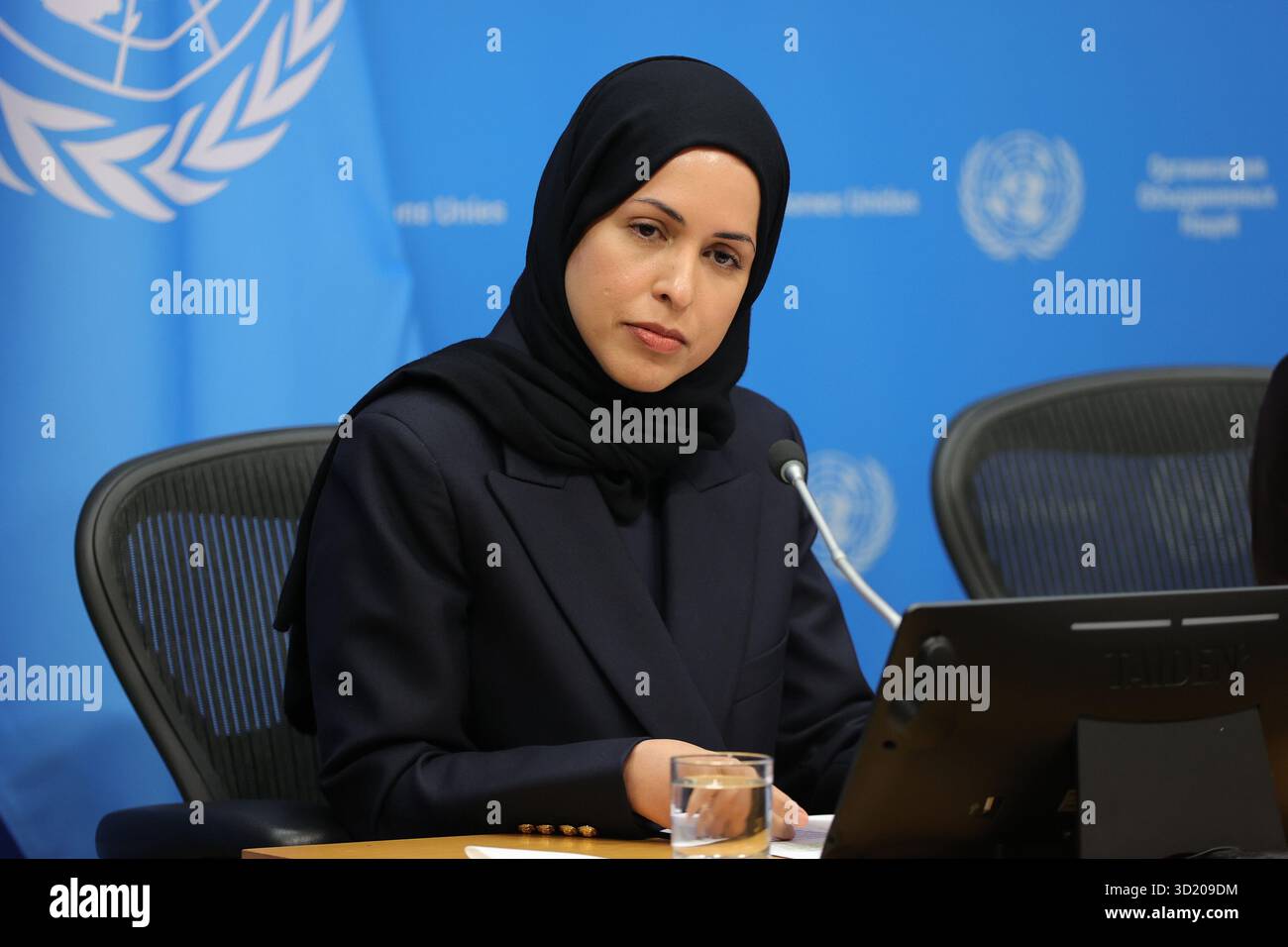 UNITED NATIONS, NEW YORK OCTOBER 29, 2025: Alya Ahmed Saif Al-Thani ...