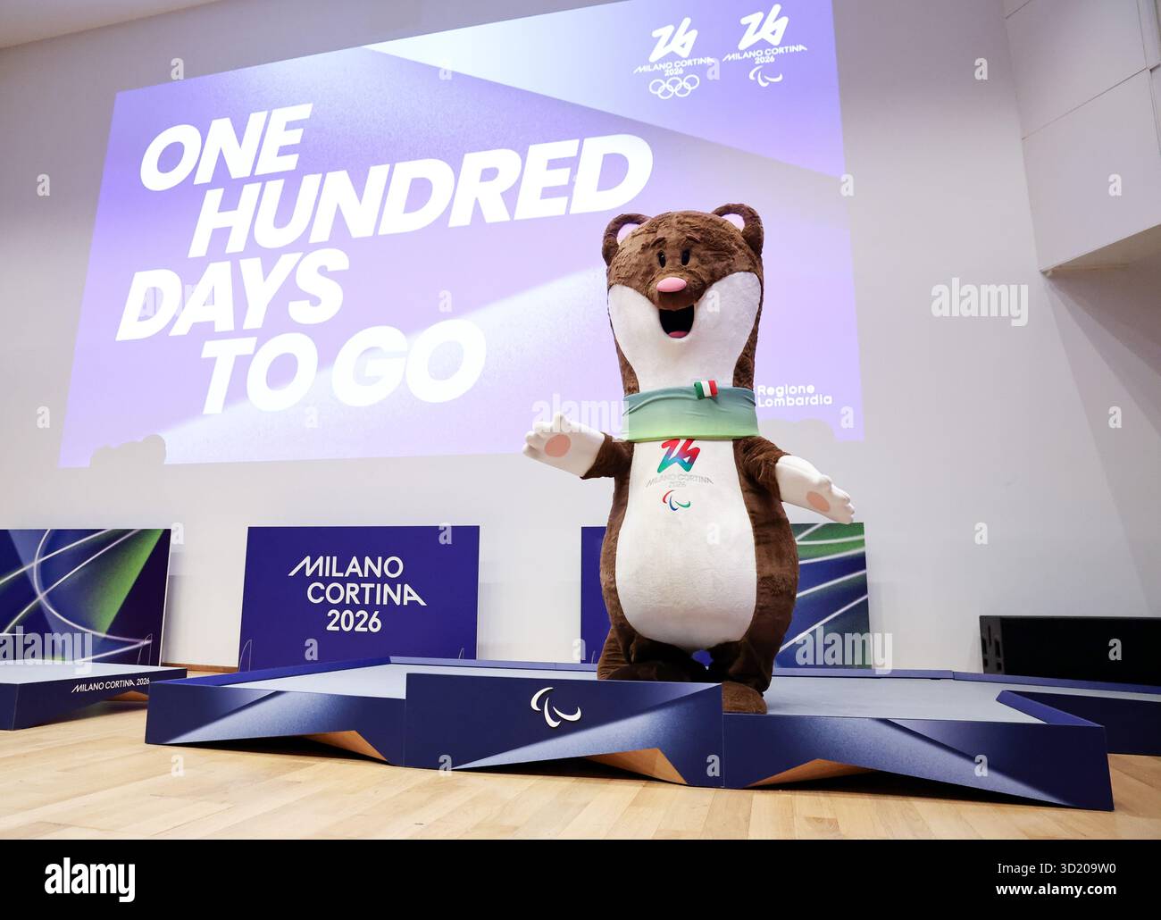 (251030) -- MILAN, Oct. 30, 2025 (Xinhua) -- Milano-Cortina 2026 ...