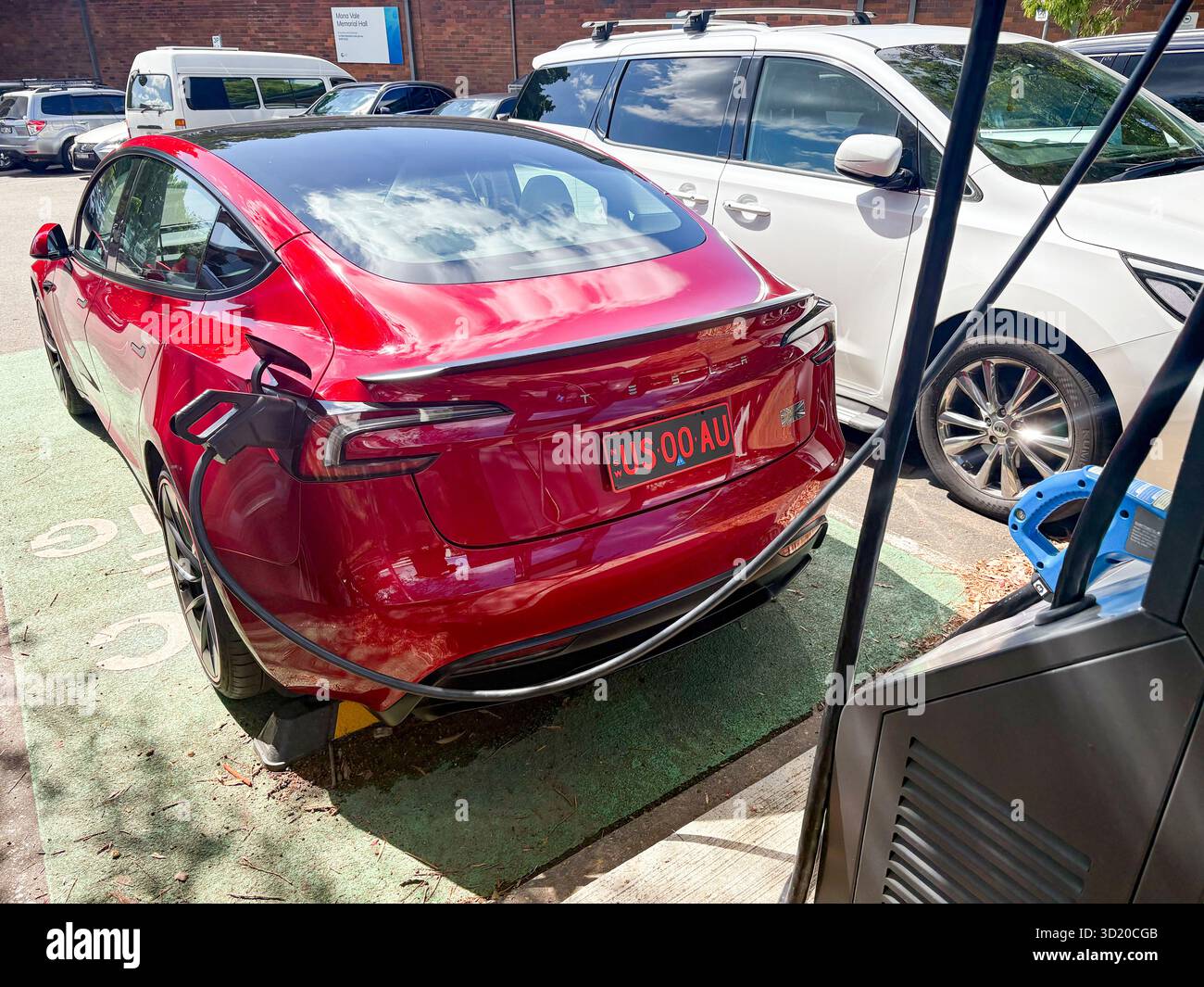 2024 red tesla model 3 hi-res stock photography and images - Alamy