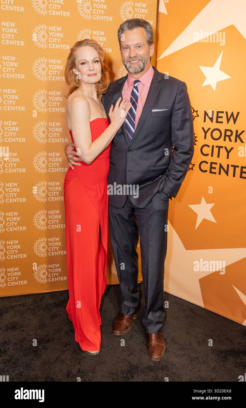Kate Baldwin and Graham Rowat attend opening night for musical 'Bat Boy ...