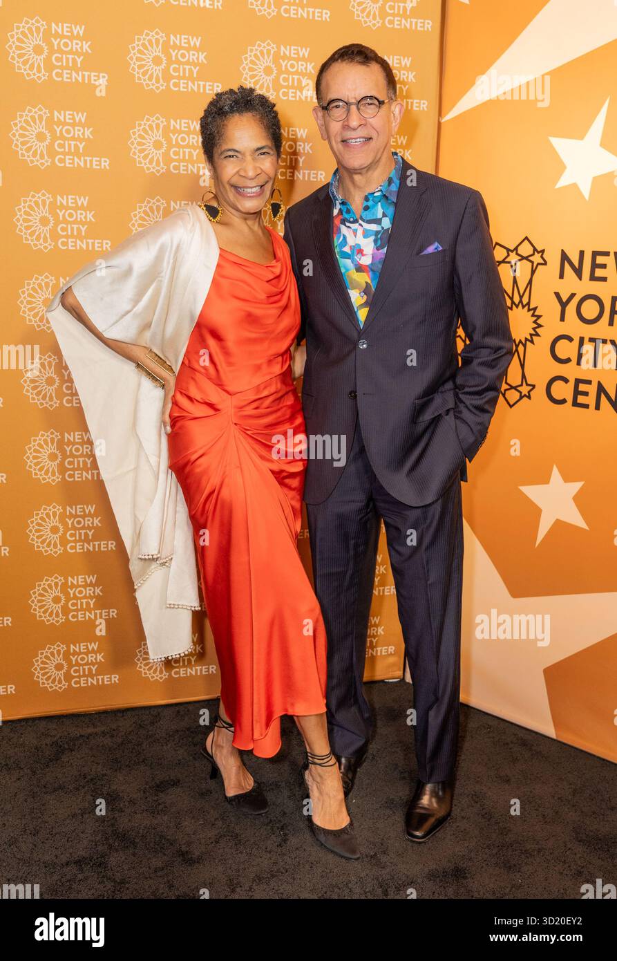 Allyson Tucker and Brian Stokes Mitchell attend opening night for ...