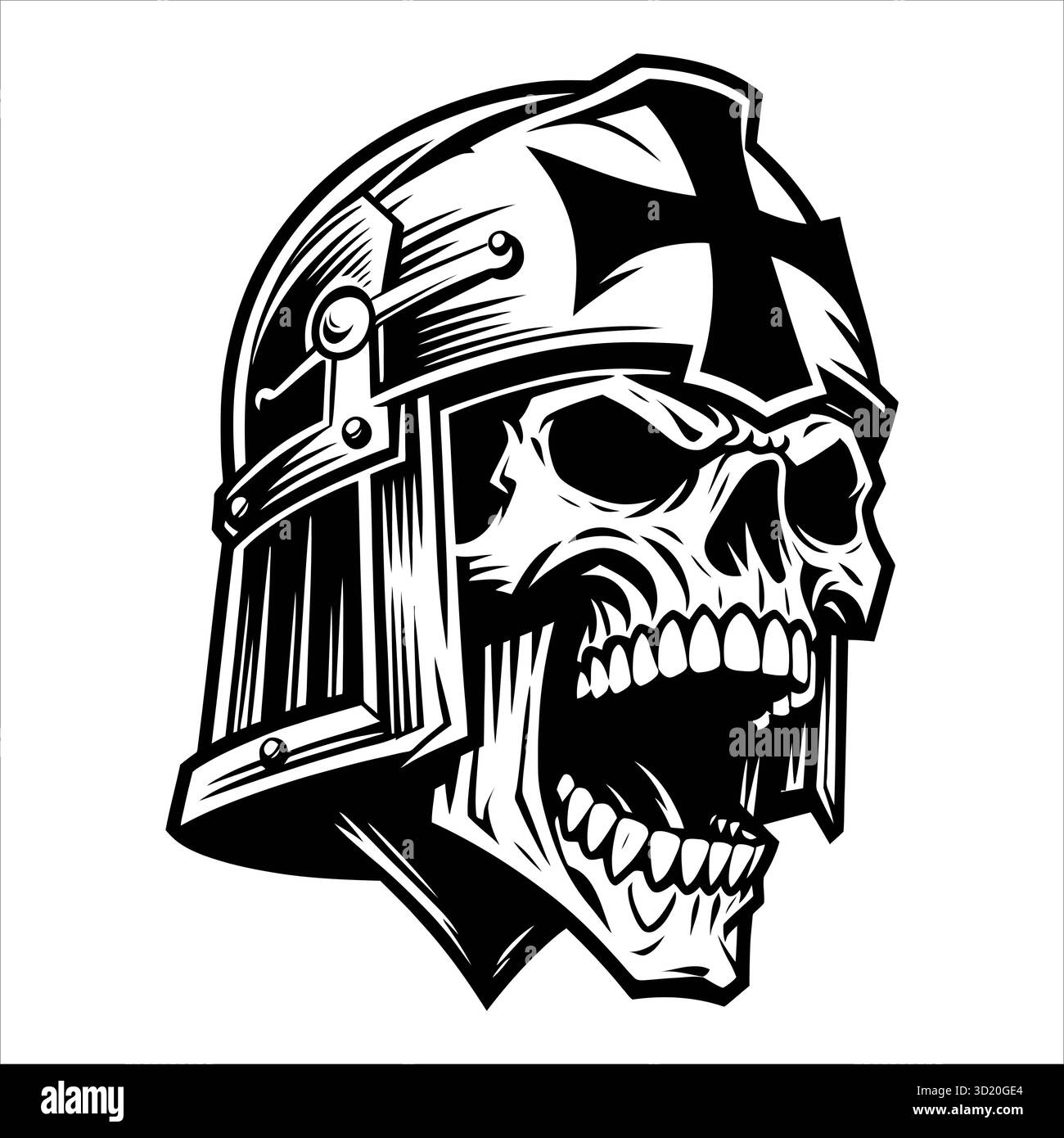 Crusader skull hi-res stock photography and images - Alamy