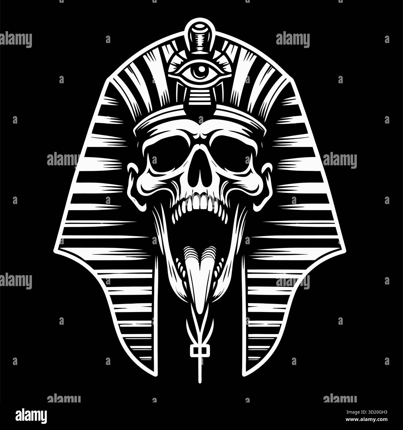 Skull with nemes hi-res stock photography and images - Alamy