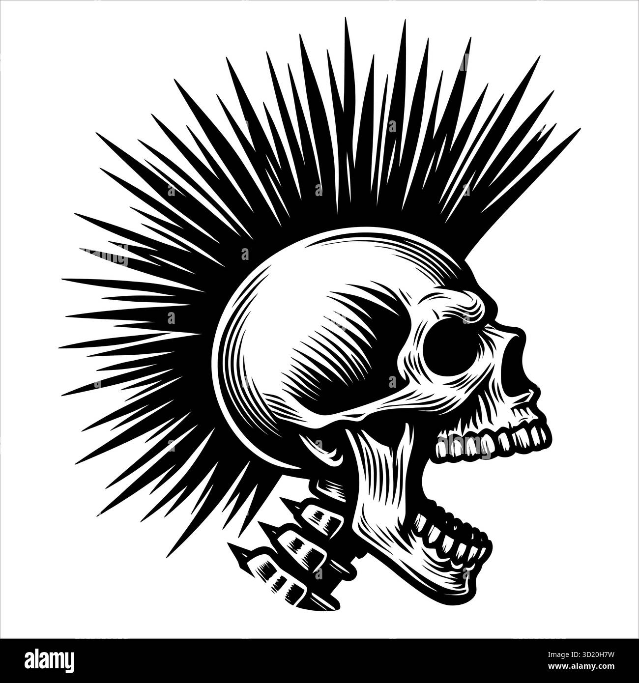 Loud skull Stock Vector Images - Alamy