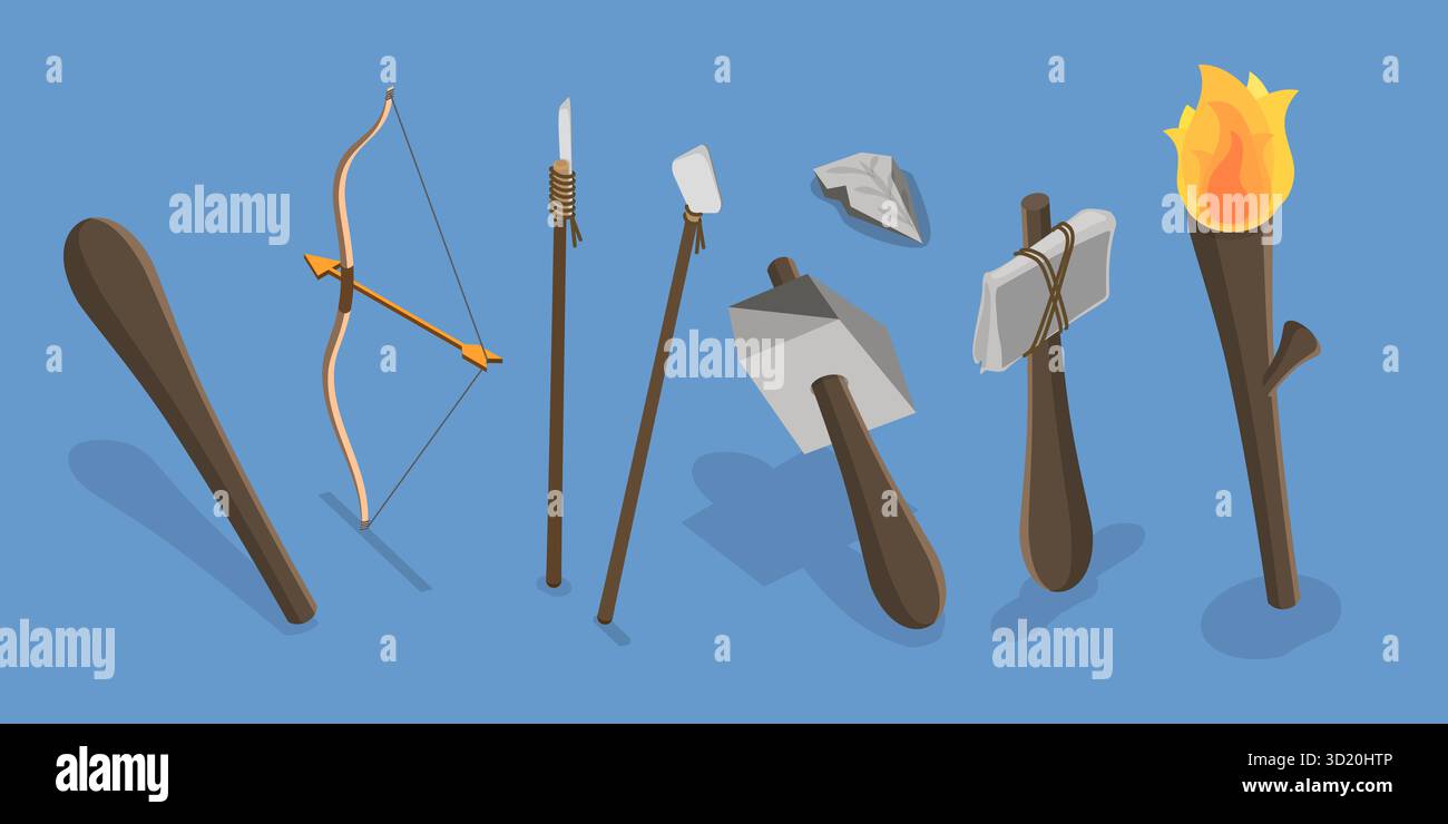 Stone age tools by period hi-res stock photography and images - Alamy