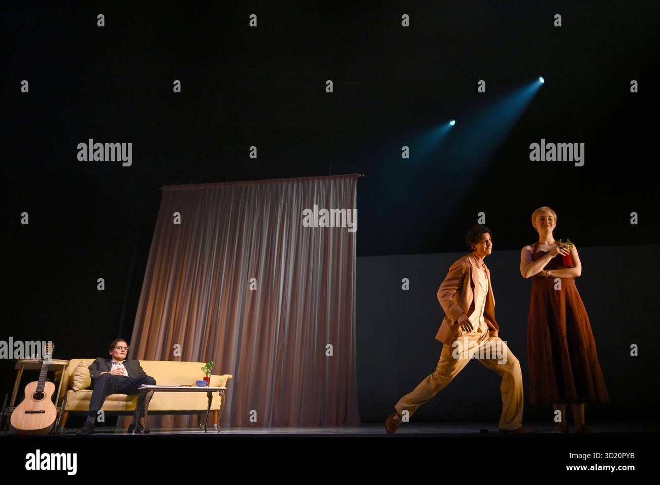 (L-R) Will McDonald as Tom Ripley, Roman Delo as Dickie Greenleaf and ...