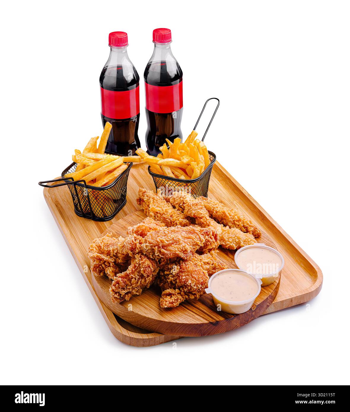 Enjoy crispy fried chicken Cut Out Stock Images & Pictures - Alamy