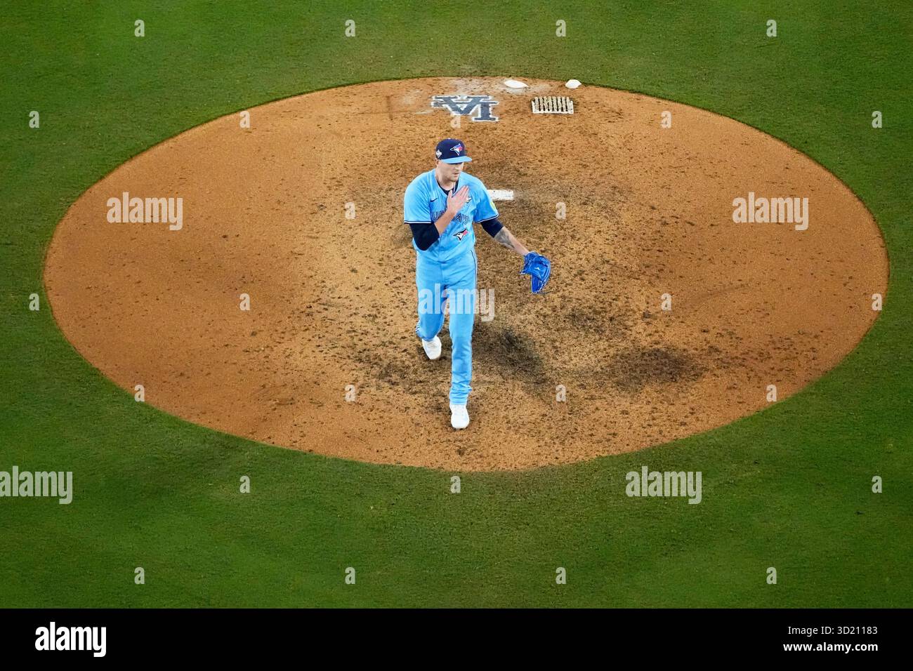Toronto Blue Jays pitcher Jeff Hoffman celebrates their win against the ...
