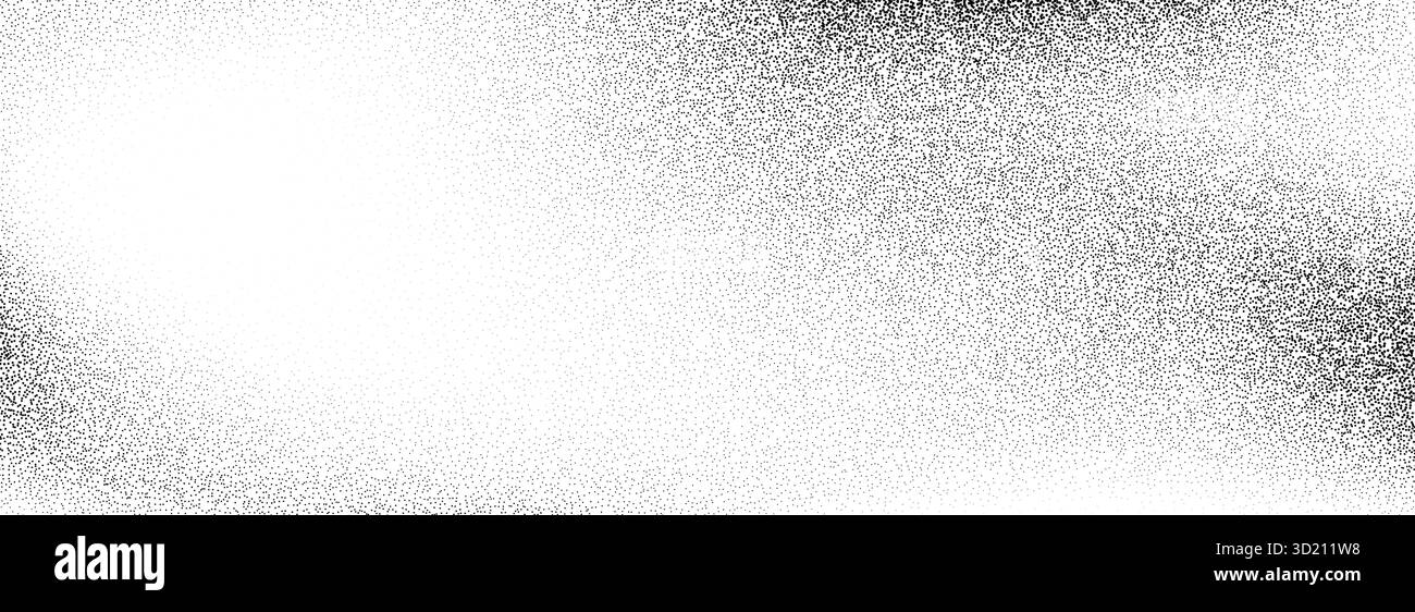 Noise grain background texture. Black sand speckle effect bg. Fading ...