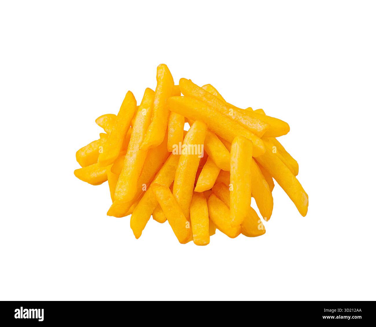 Golden crispy fries piled Cut Out Stock Images & Pictures - Alamy