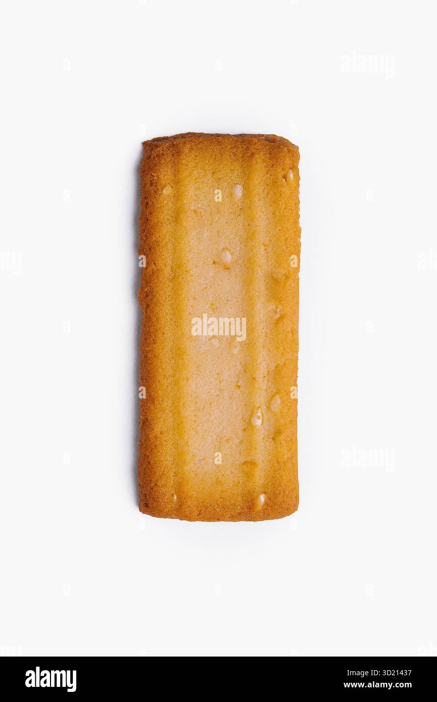 Isolated image of a single butter biscuit Stock Photo - Alamy
