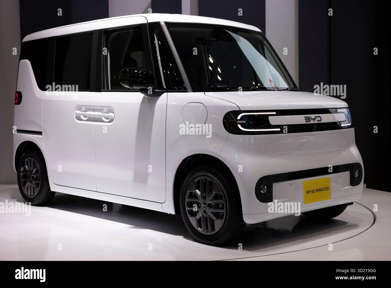 Tokyo, Japan. 29th Oct, 2025. BYD Racco on display at Japan Mobility ...
