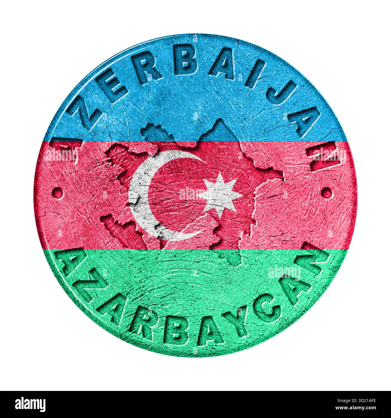 Flag map of azerbaijan hi-res stock photography and images - Alamy