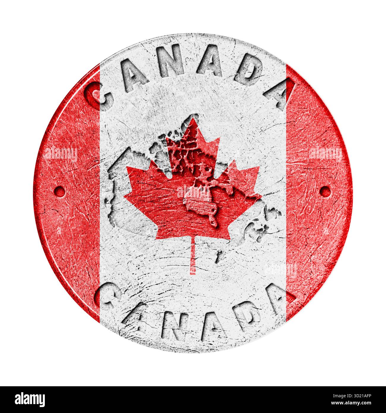 Canadian map vintage Cut Out Stock Images & Pictures - Alamy