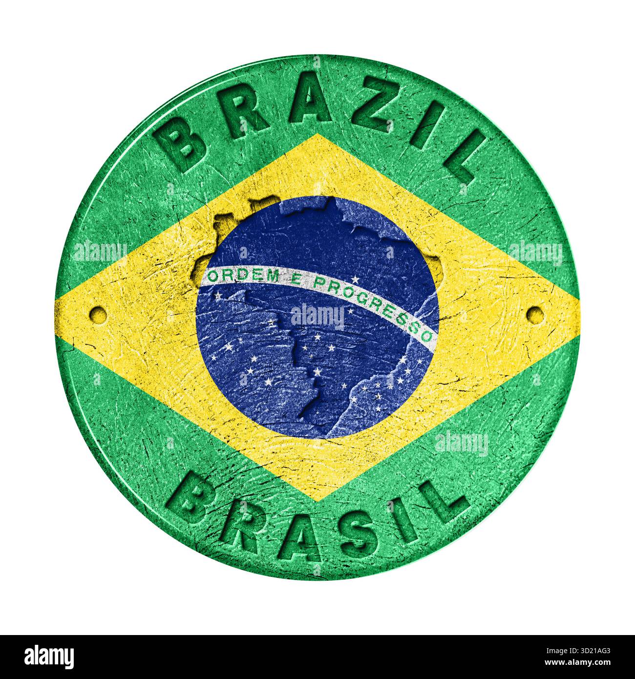 Brazil country map icon Cut Out Stock Images & Pictures - Alamy