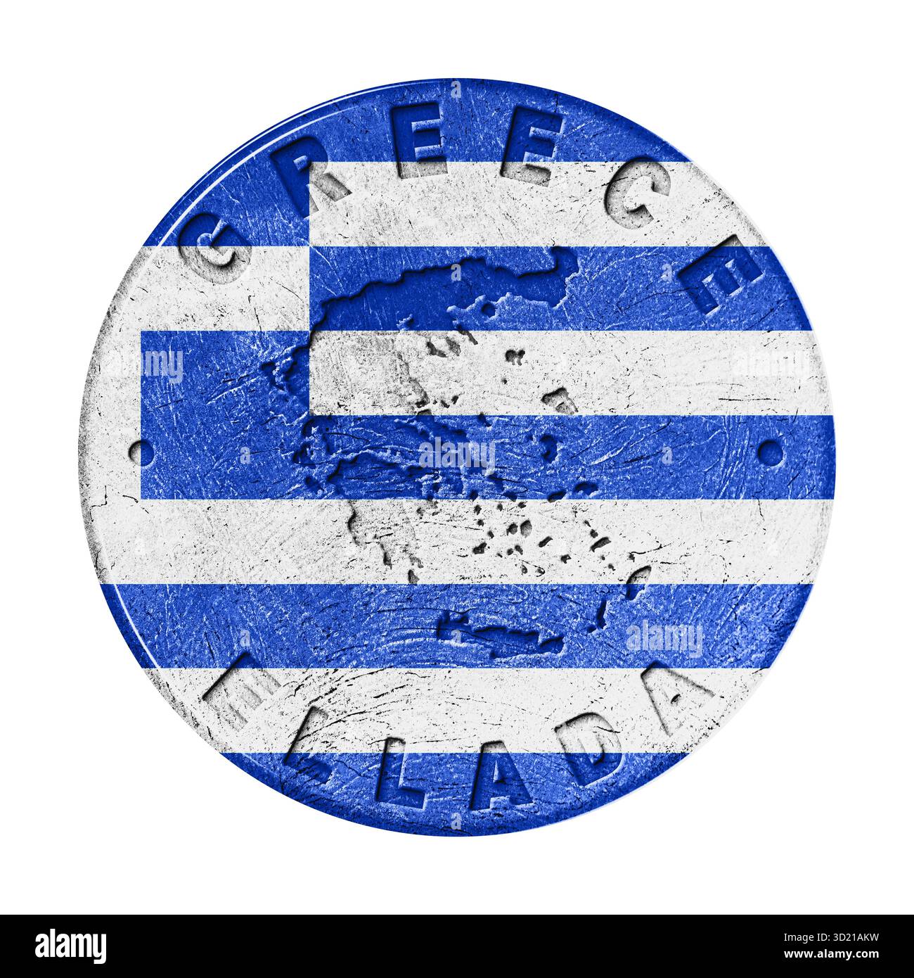 Greek identity flag Cut Out Stock Images & Pictures - Alamy