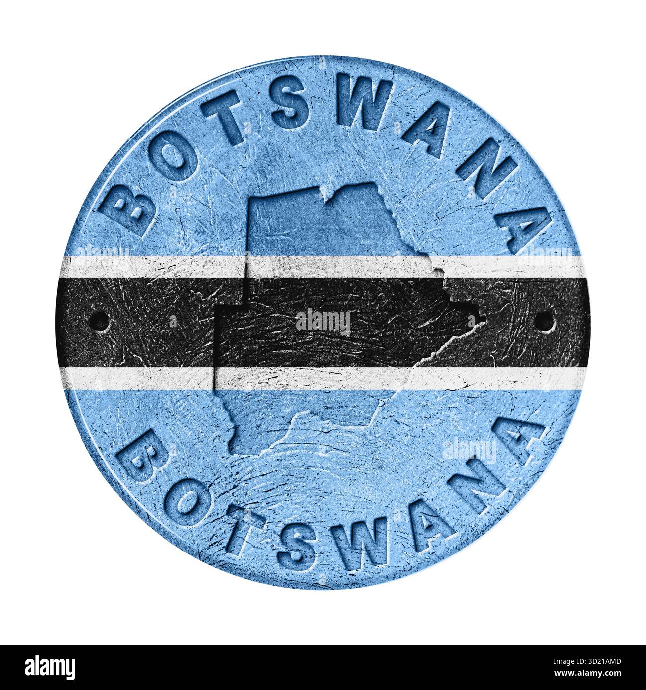 Botswana national colors Cut Out Stock Images & Pictures - Alamy