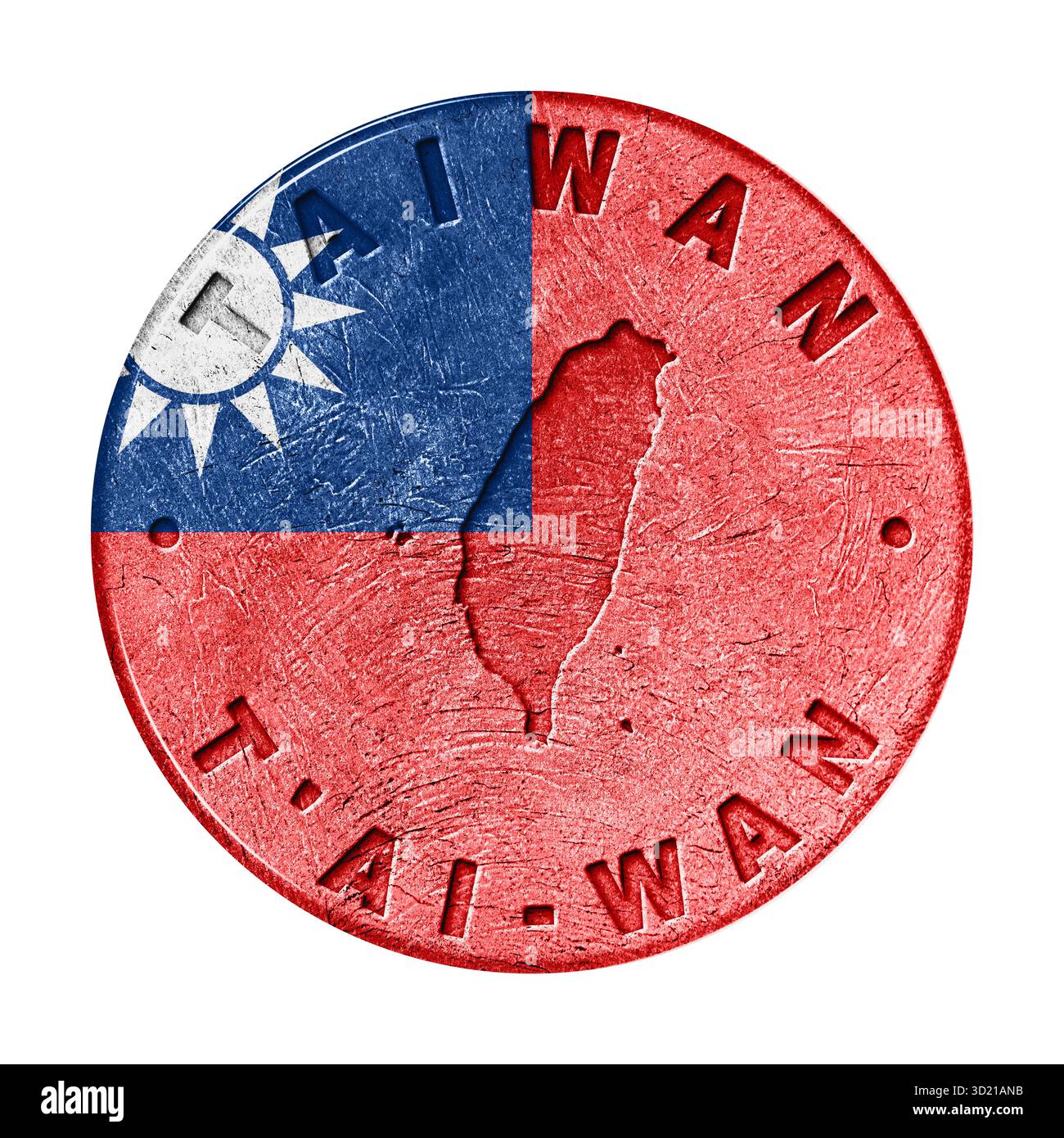Map taiwan flag national Cut Out Stock Images & Pictures - Alamy