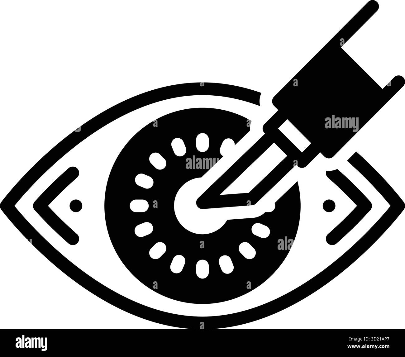 Icon for cataract surgery, cataract Stock Vector Image & Art - Alamy