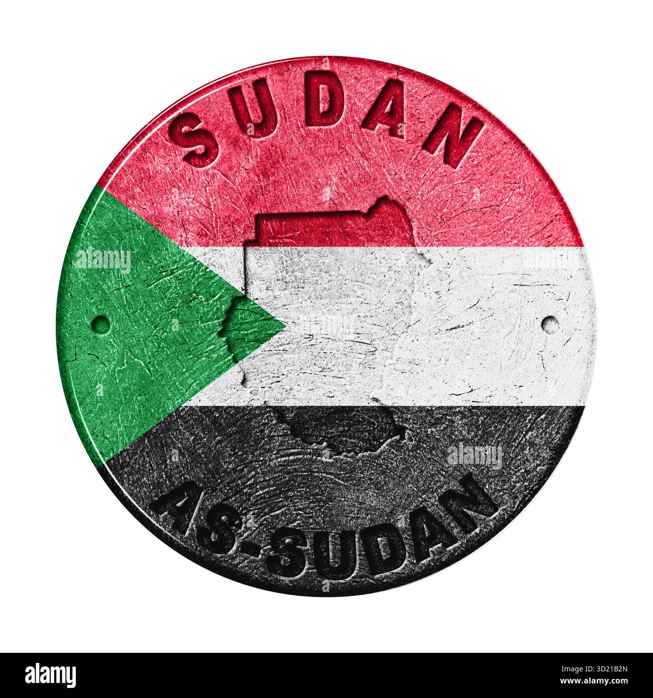 Sudan flag design Cut Out Stock Images & Pictures - Alamy