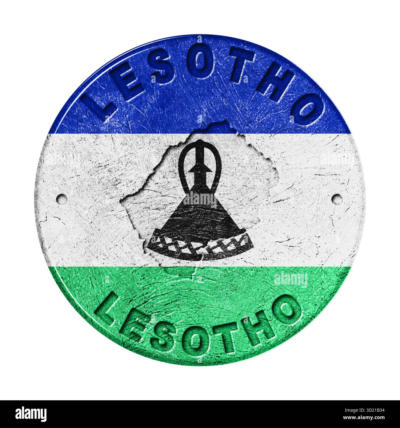 Lesotho national emblem Cut Out Stock Images & Pictures - Alamy