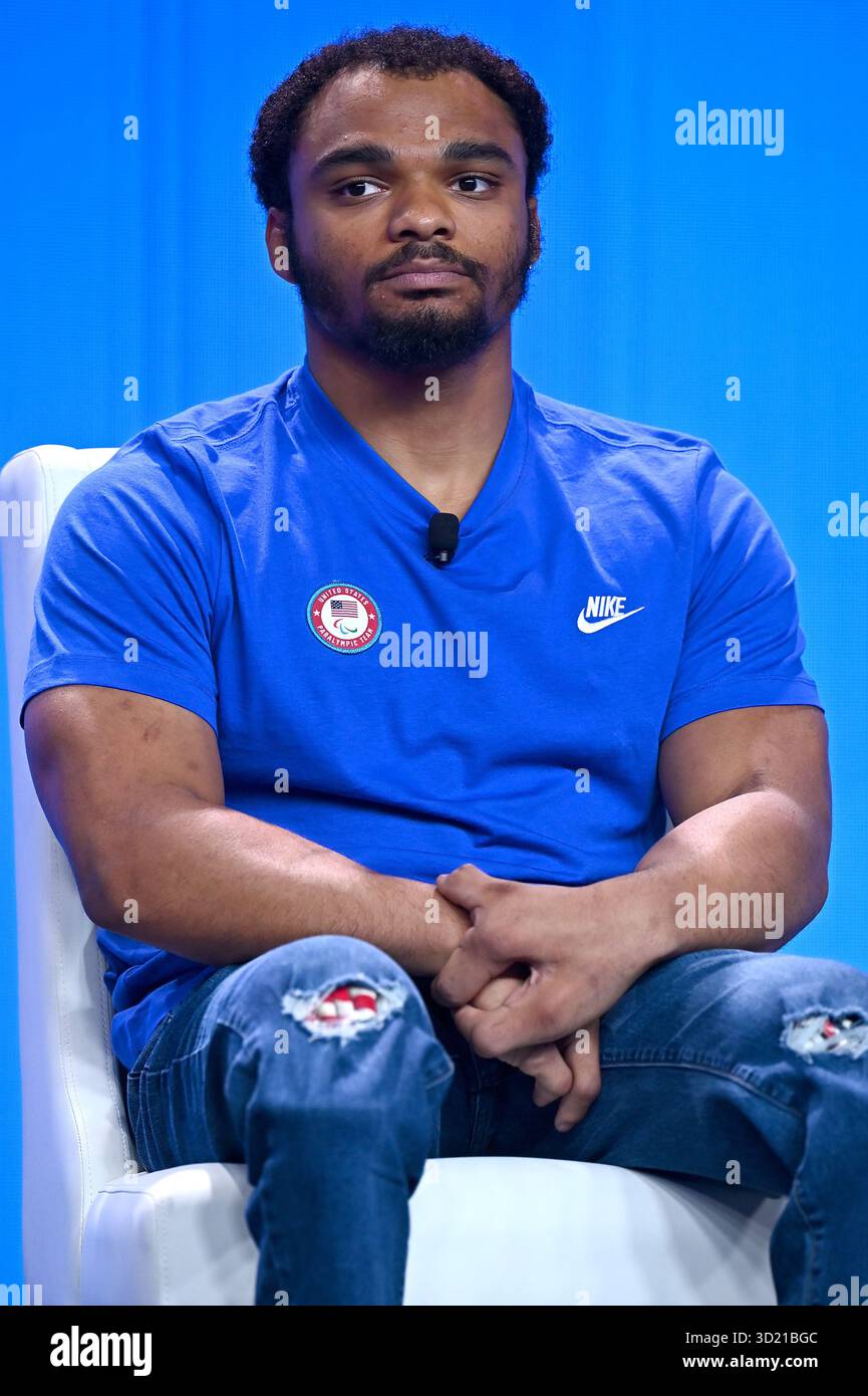 Sled Hockey player Malik Jones attends the 'Team USA Media Summit: Road ...