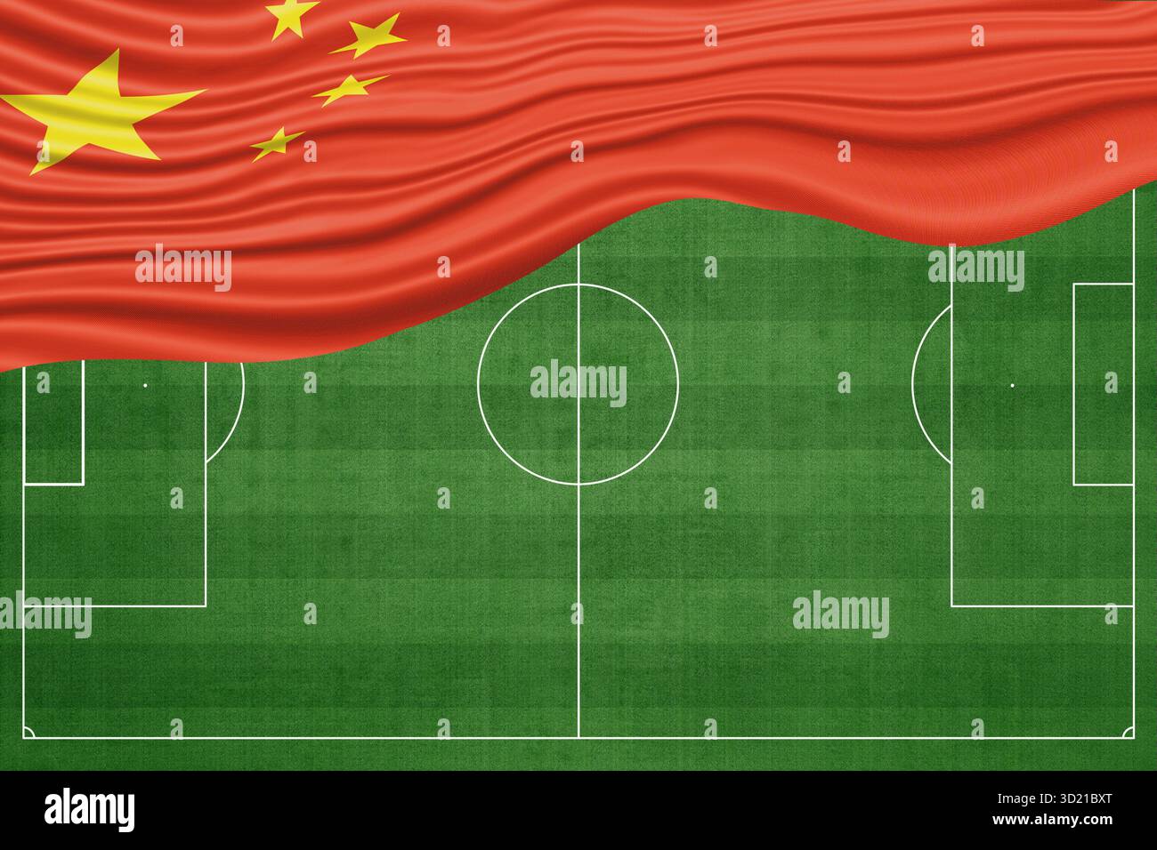 China national team flag hi-res stock photography and images - Alamy