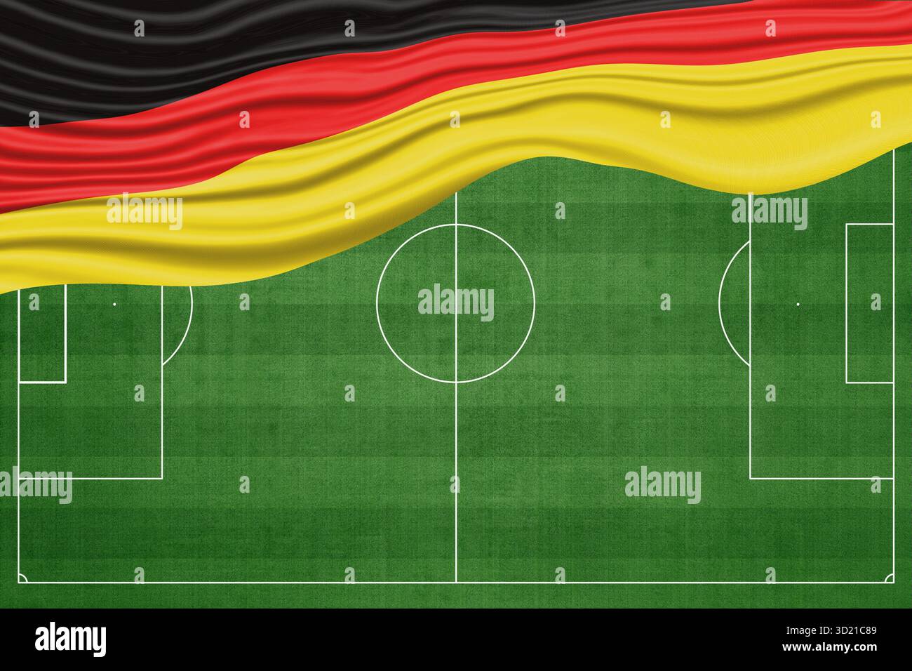 Soccer field german flag hi-res stock photography and images - Alamy