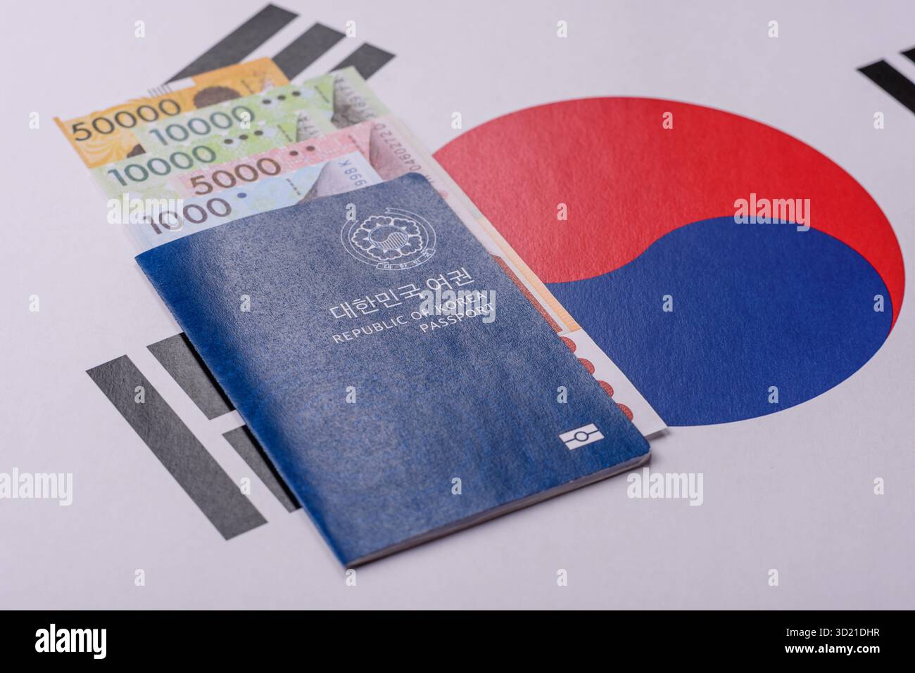 Korean passport for travelling, flying and doing business. South korea ...