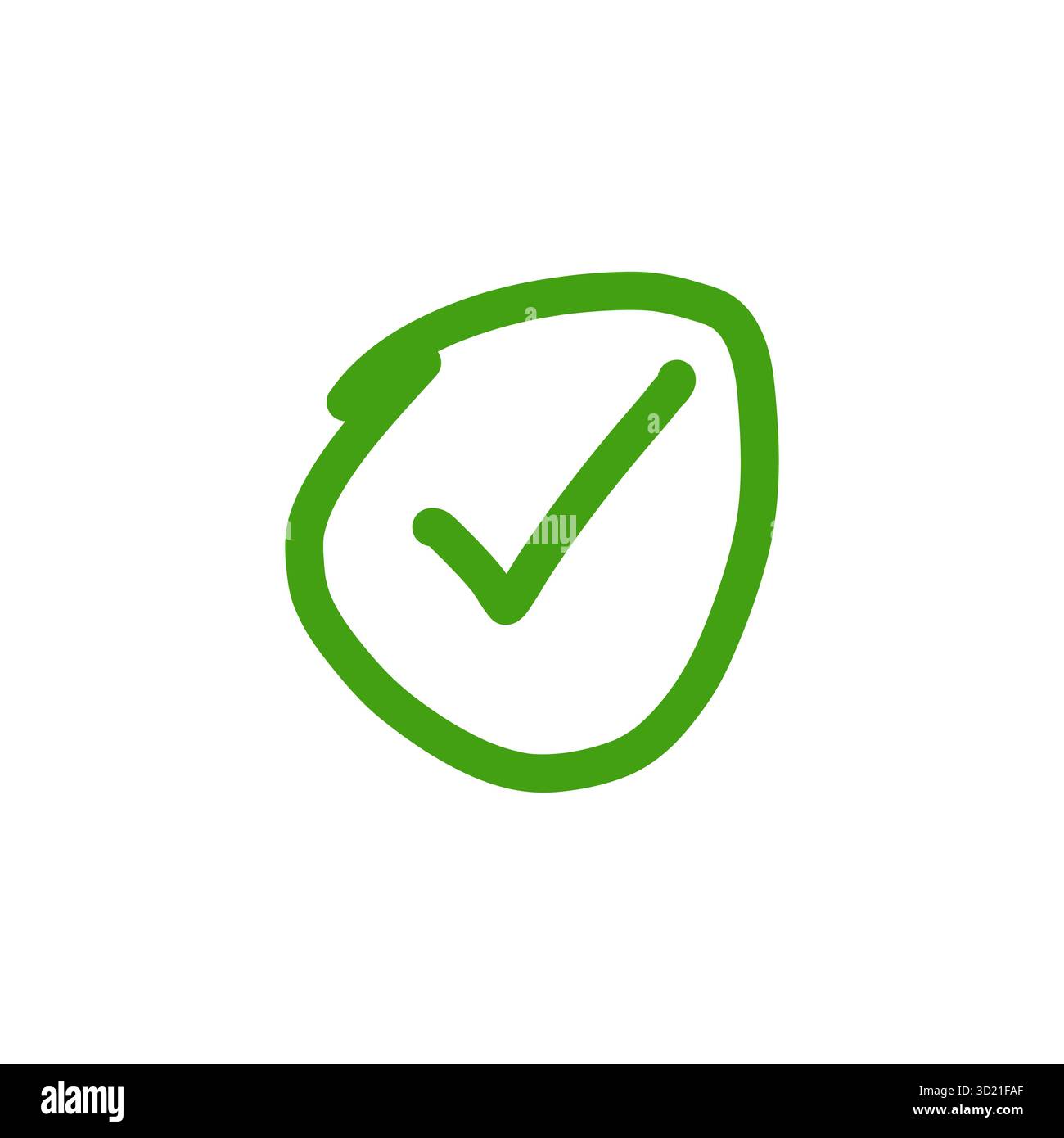Check mark drawn on Stock Vector Images - Alamy