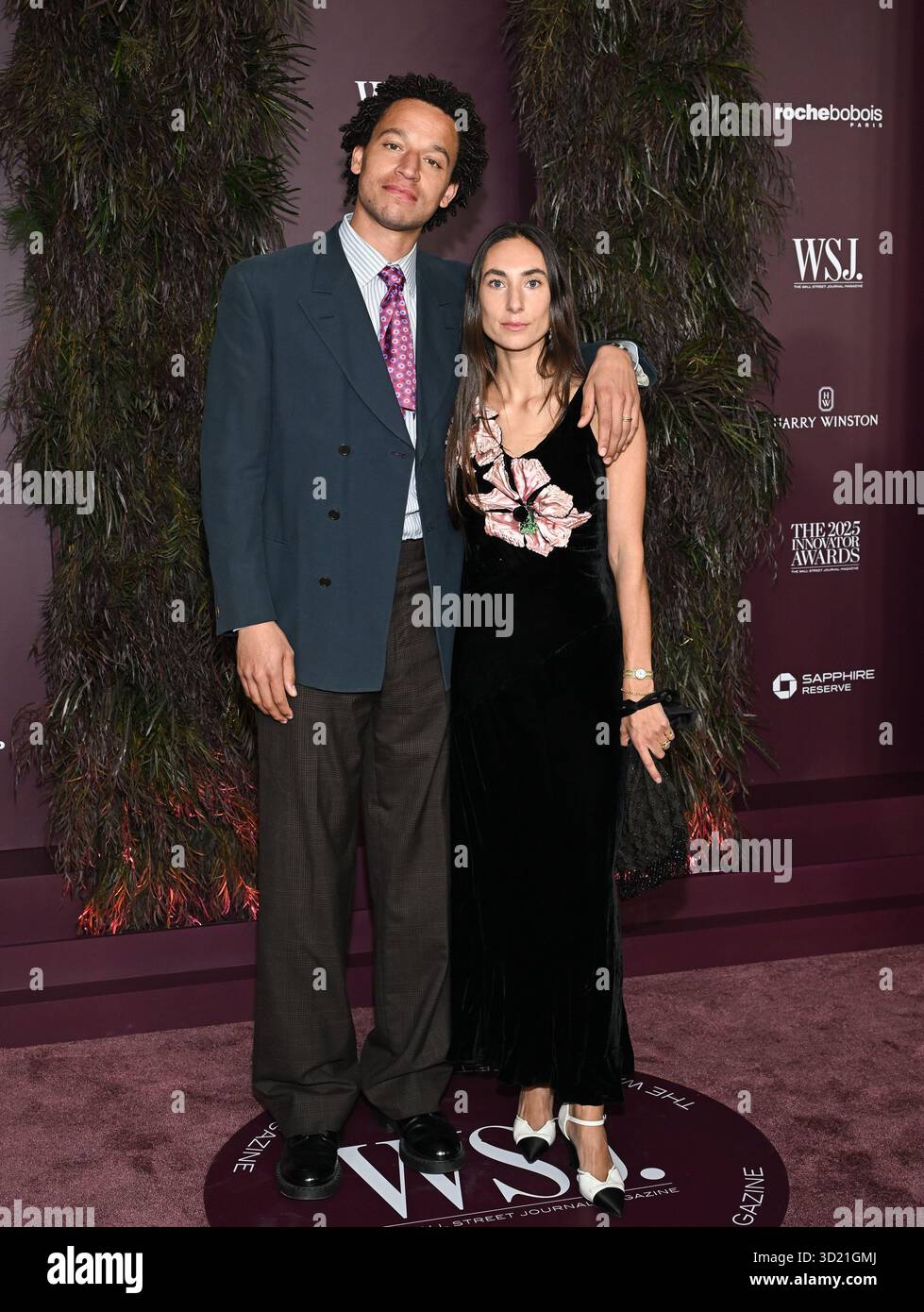 Chase Hall, left, and Lauren Rodriguez attend the WSJ. Magazine ...