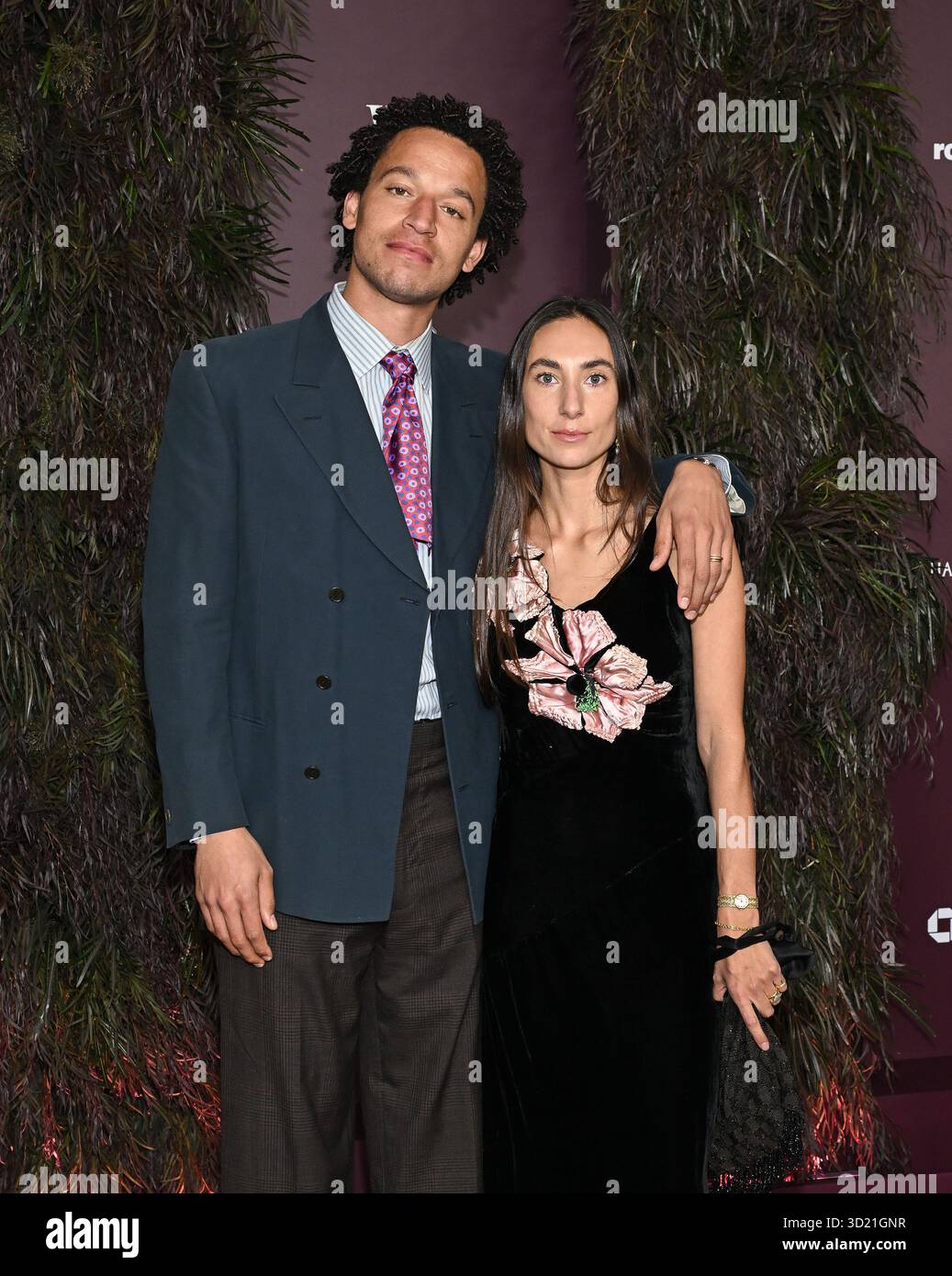 Chase Hall, left, and Lauren Rodriguez attend the WSJ. Magazine ...