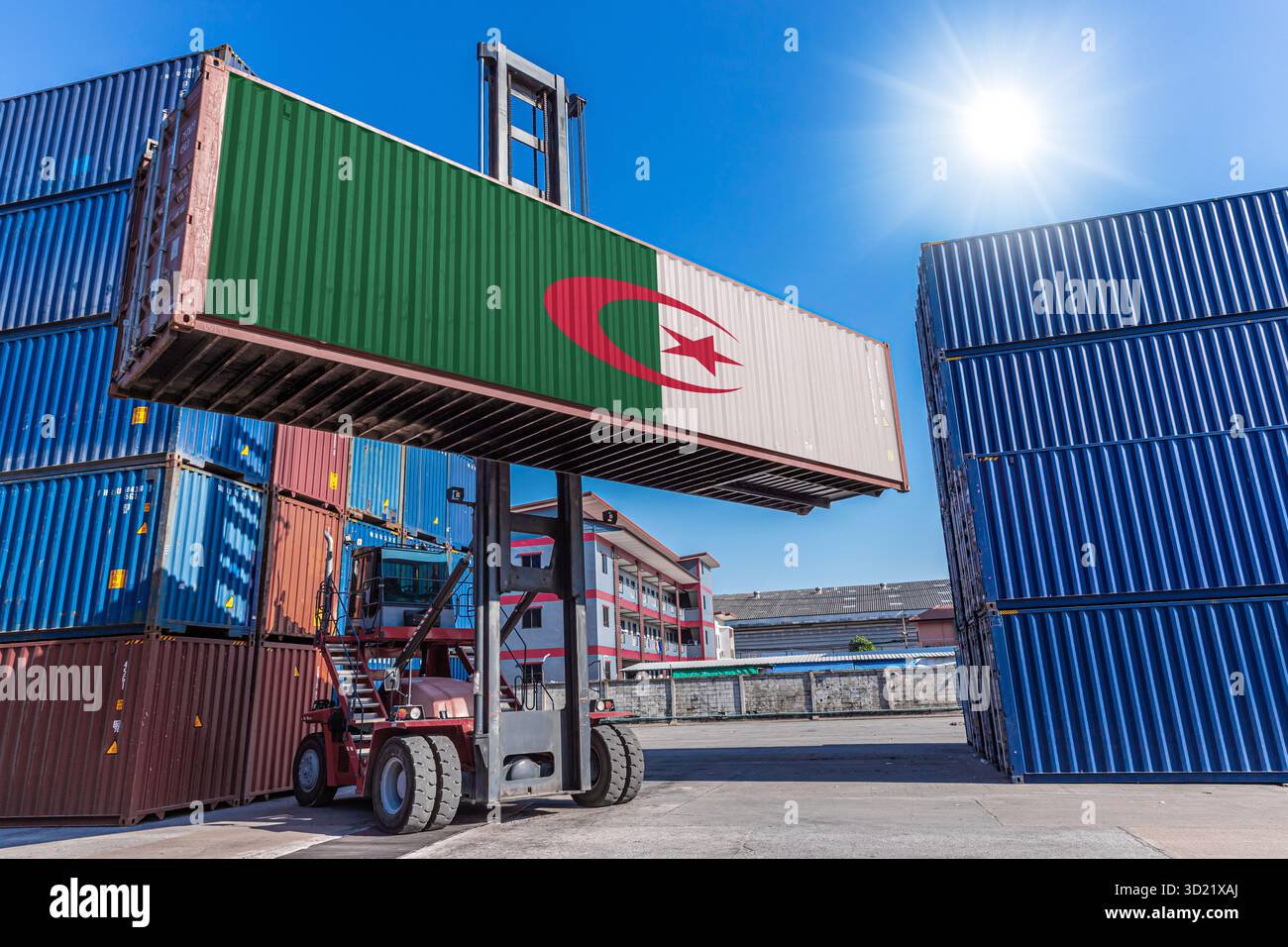 Flag algeria stock market hi-res stock photography and images - Alamy