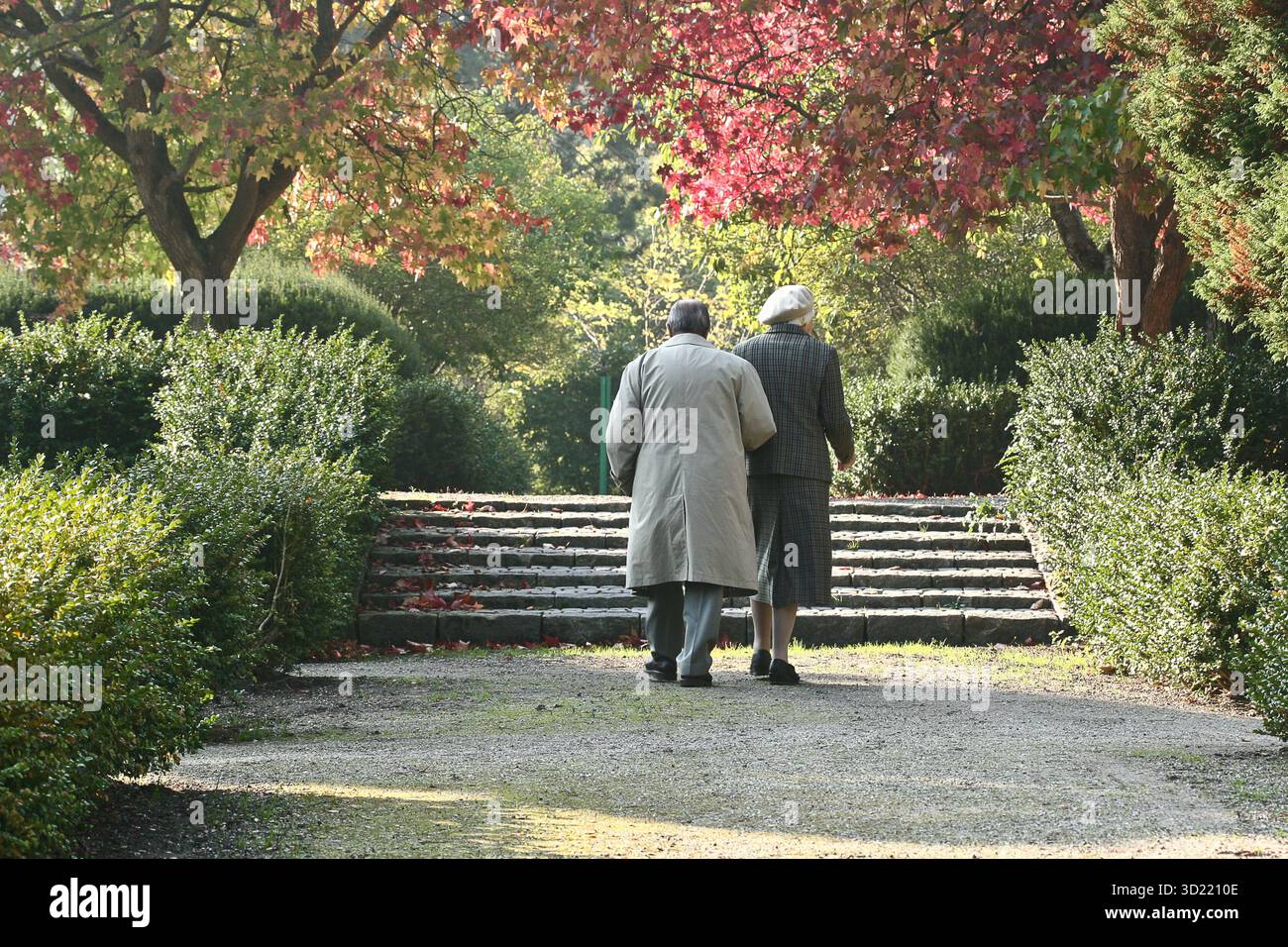 Older couple at Vedbæk gravey ard cemetery in Denmark Stock Photo - Alamy