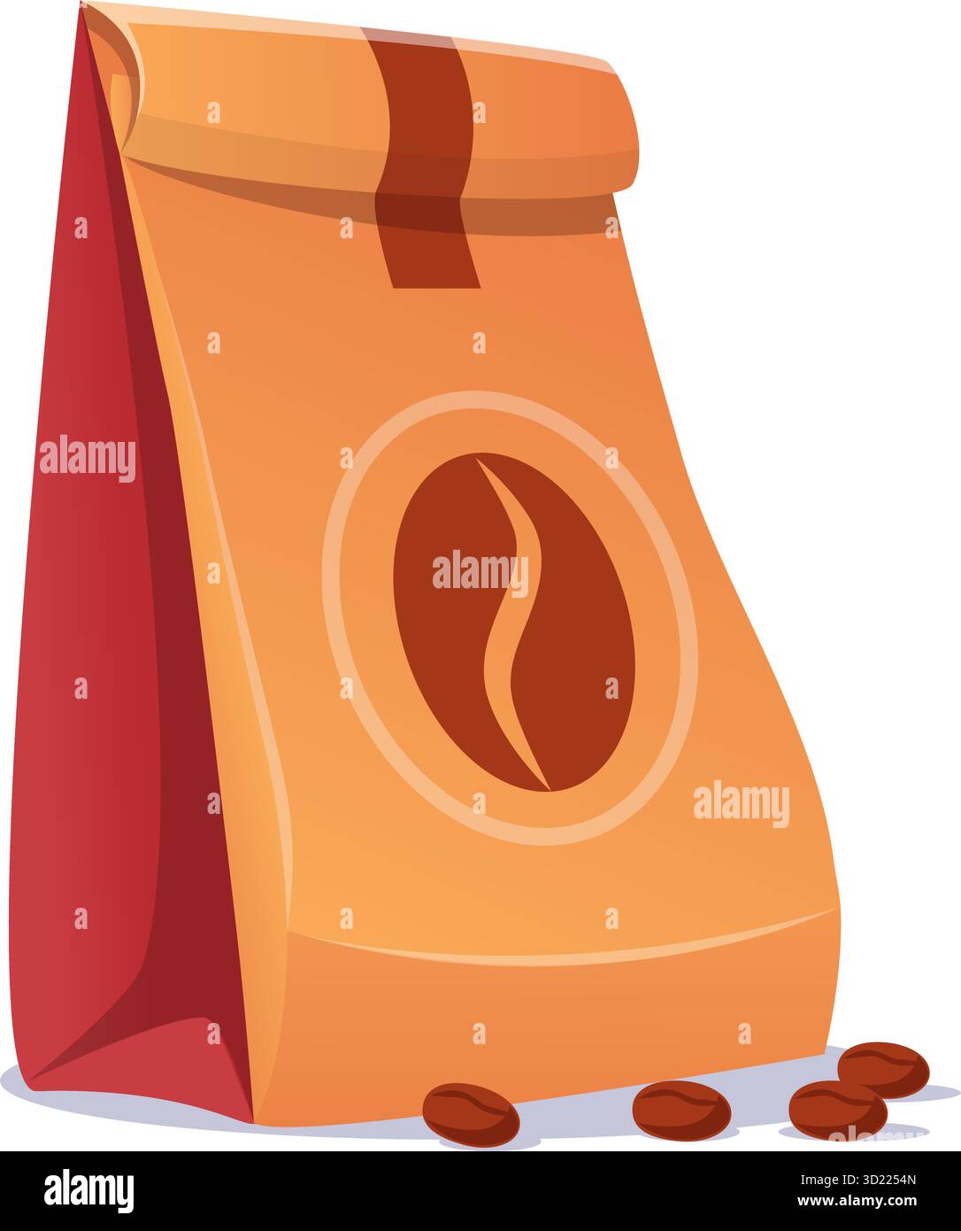 Packet of beans Stock Vector Images - Alamy