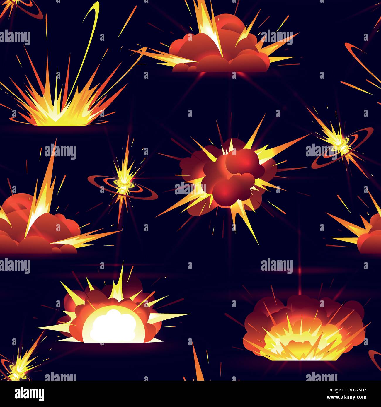 Pyrotechnics effect Stock Vector Images - Alamy