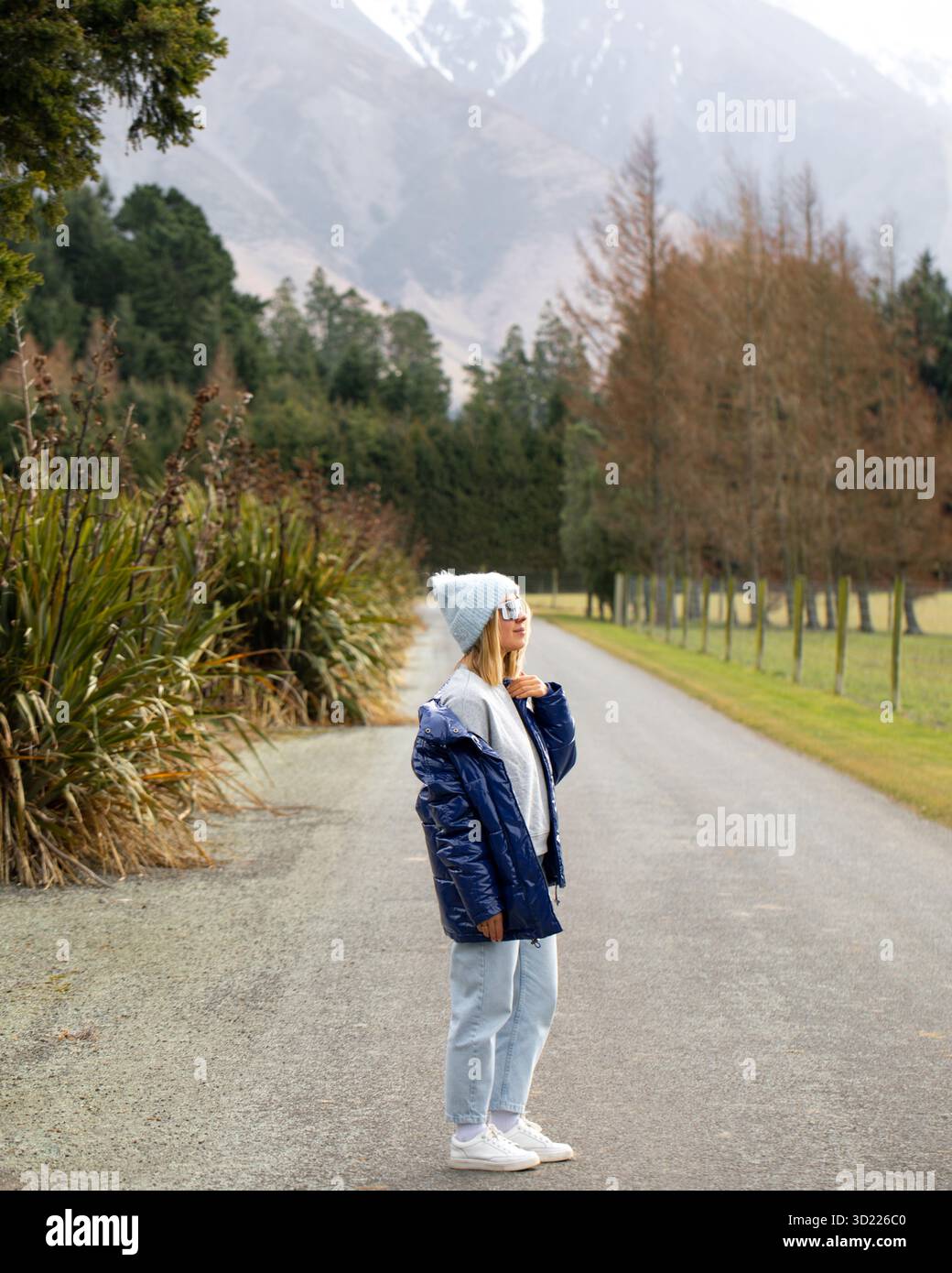Lady stands alone on hi-res stock photography and images - Alamy