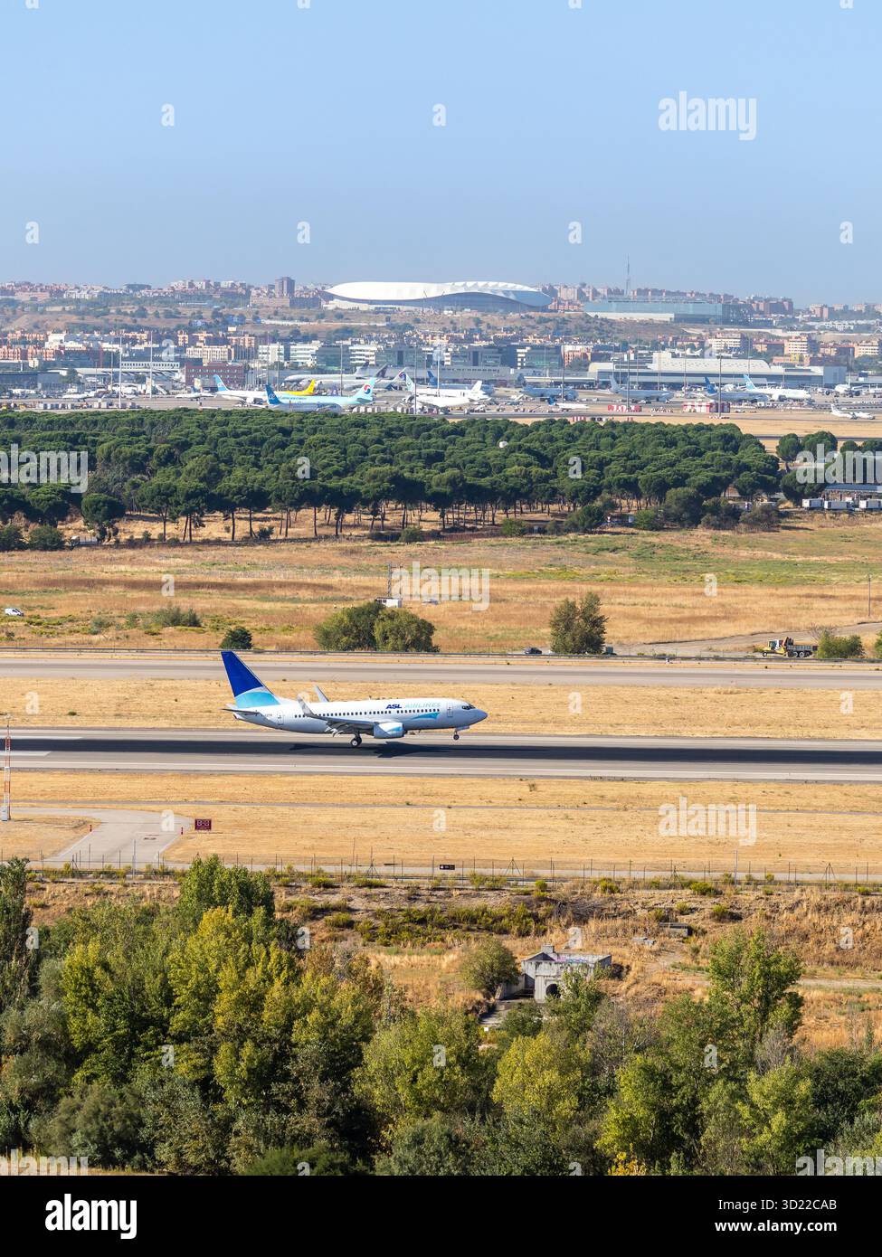 Madrid, Spain - October 07, 2025: An Asl airlines plane taking off from ...