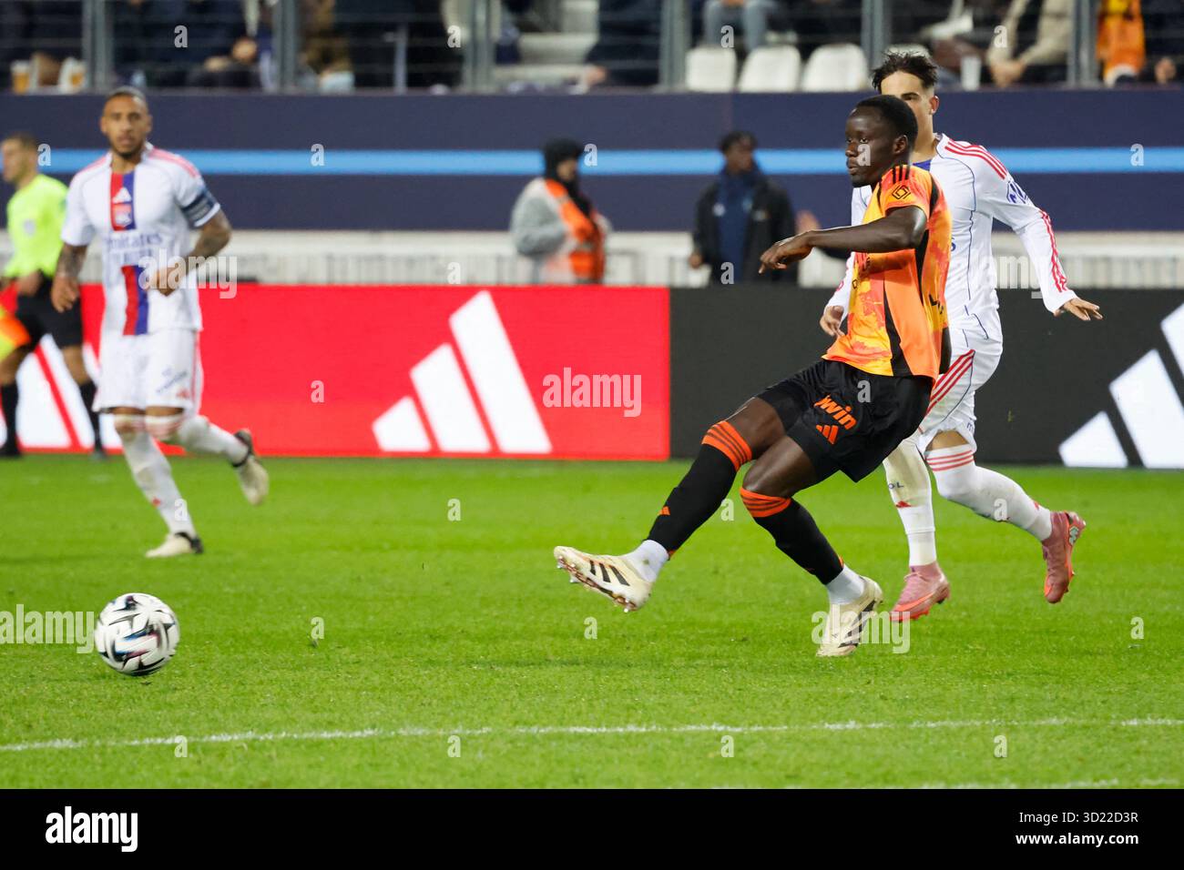PFC’s Moustapha Mbow during the 2025-26 French soccer League One game ...