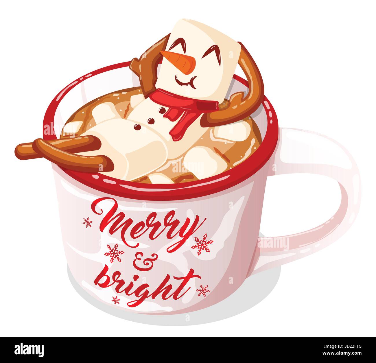 Floating marshmallows Stock Vector Images - Alamy