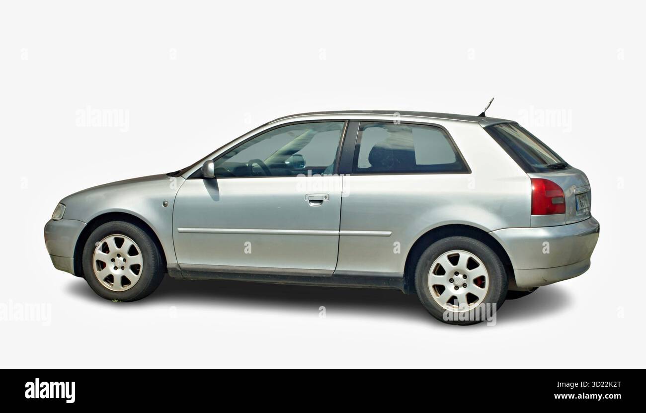Compact silver city car hi-res stock photography and images - Alamy