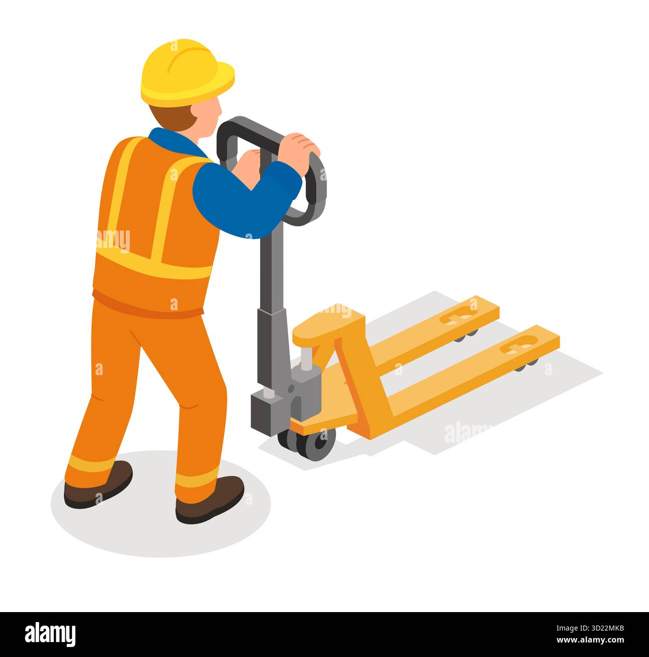 Factory worker in truck Stock Vector Images - Alamy