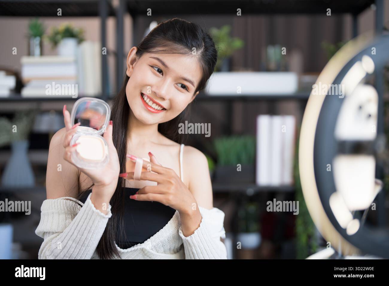 beauty blogger Young Asian girl makeup artist Professional Woman ...