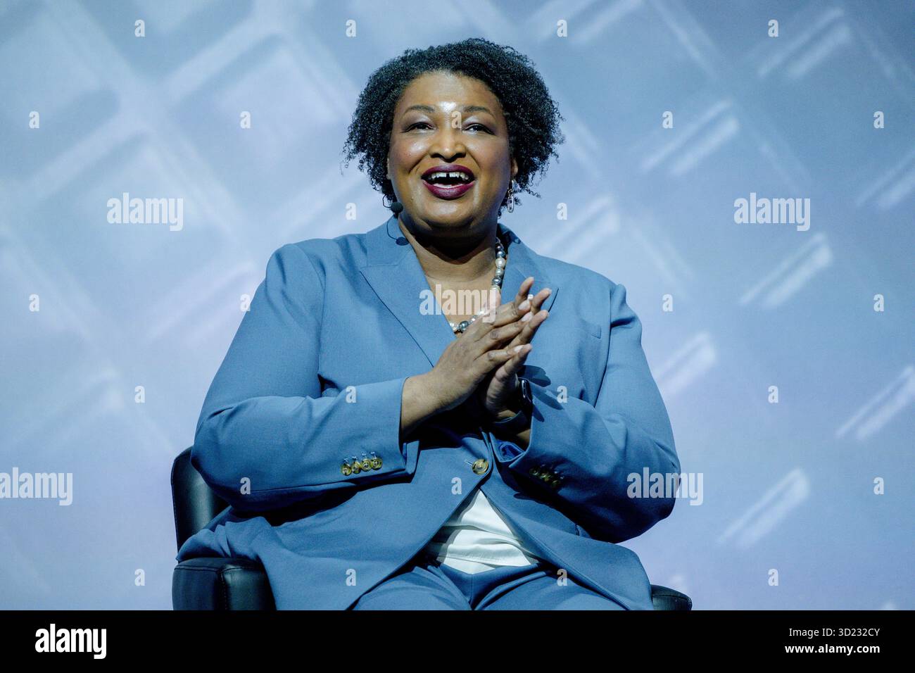 Houston, USA. 29th Oct, 2025. Stacey Abrams speaks onstage during the ...