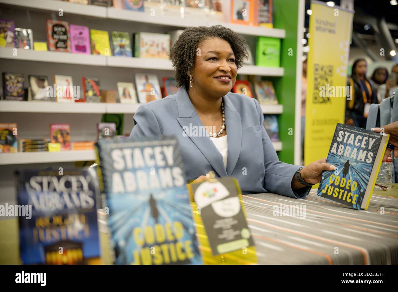 Stacey Abrams attends her book signing during the AFROTECH day 3 ...