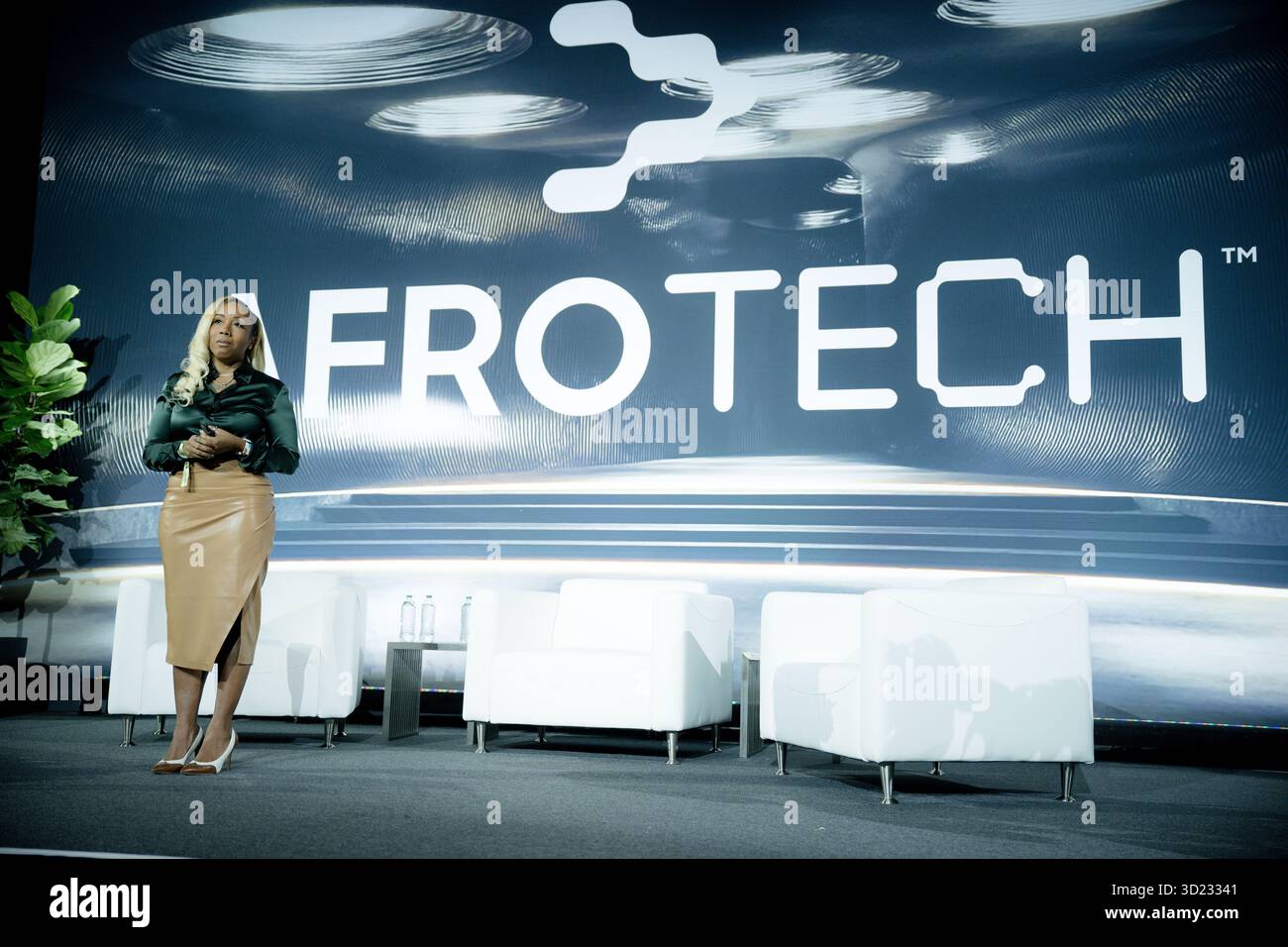 Chantel Edwards speaks onstage during the AFROTECH day 3 conference at ...