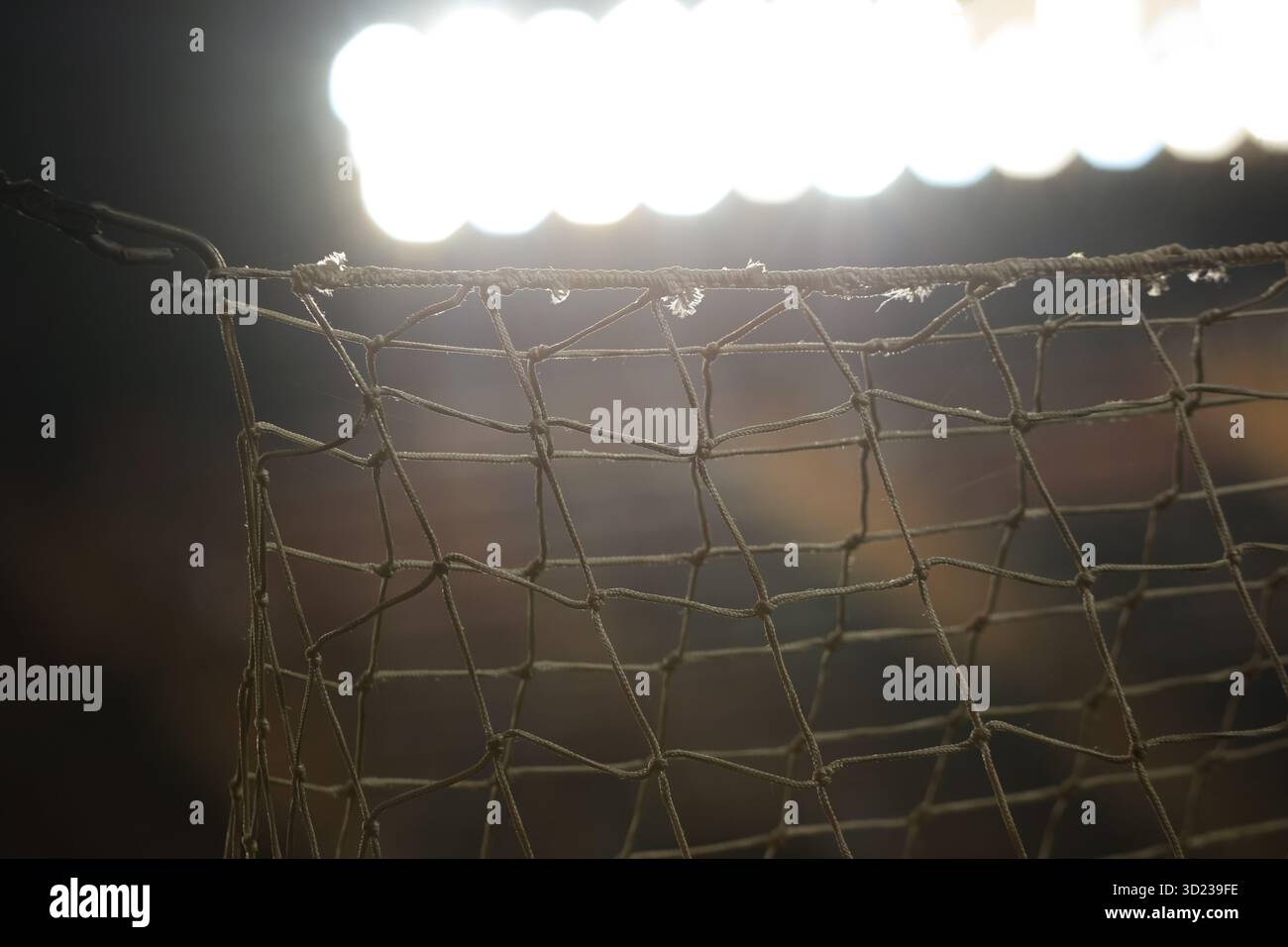 detail of a soccer goal net Stock Photo - Alamy